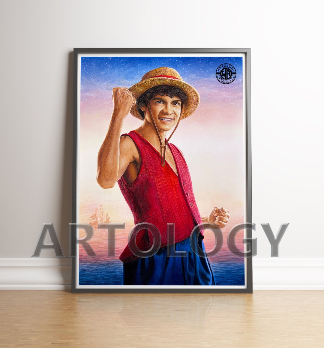 Luffy (one Piece) Artwork A4/A3 Giclee Print - Artology - Etsy