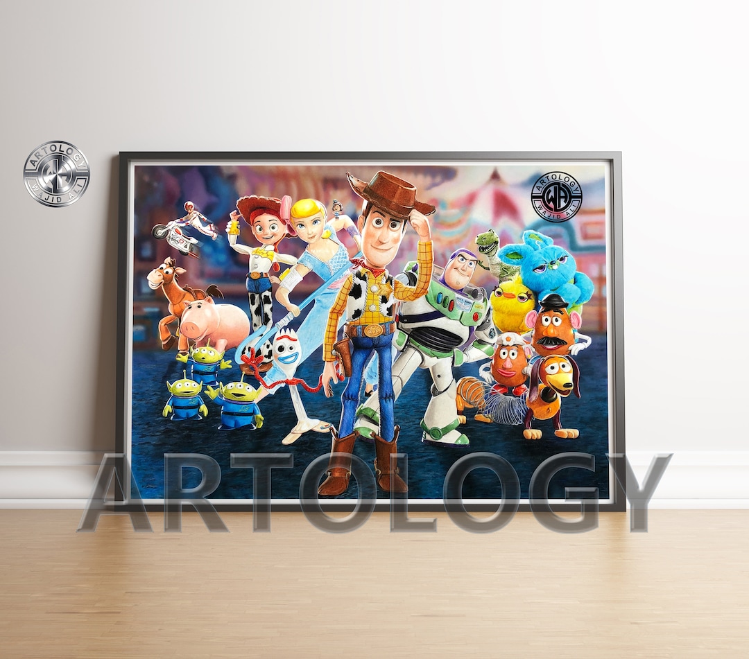 Toy Story 4 Drawing A4/A3 Print - Artology - Etsy