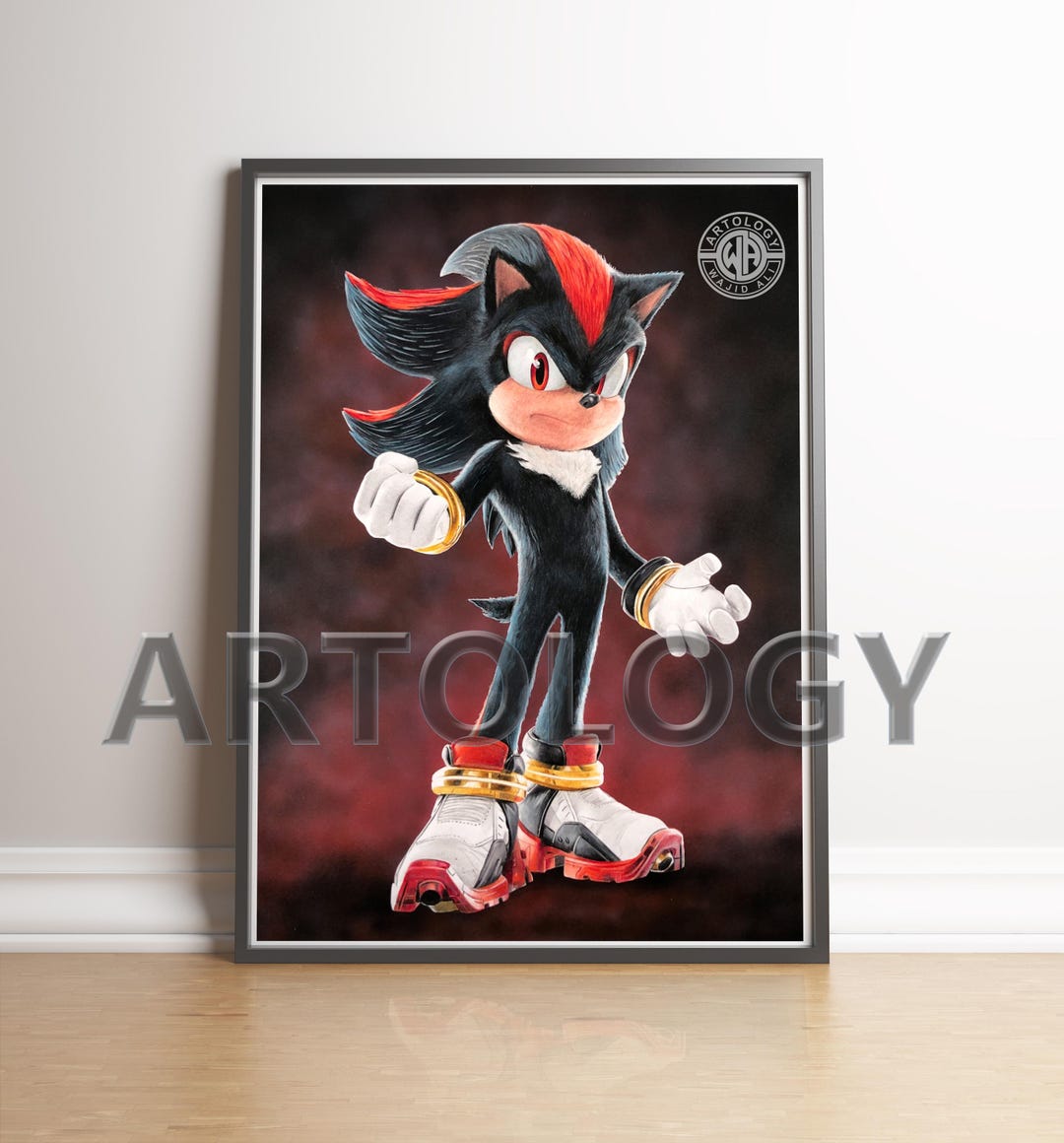Shadow the Hedgehog Drawing – A4/A3 Giclée Art Print | Sonic Series Fan ...