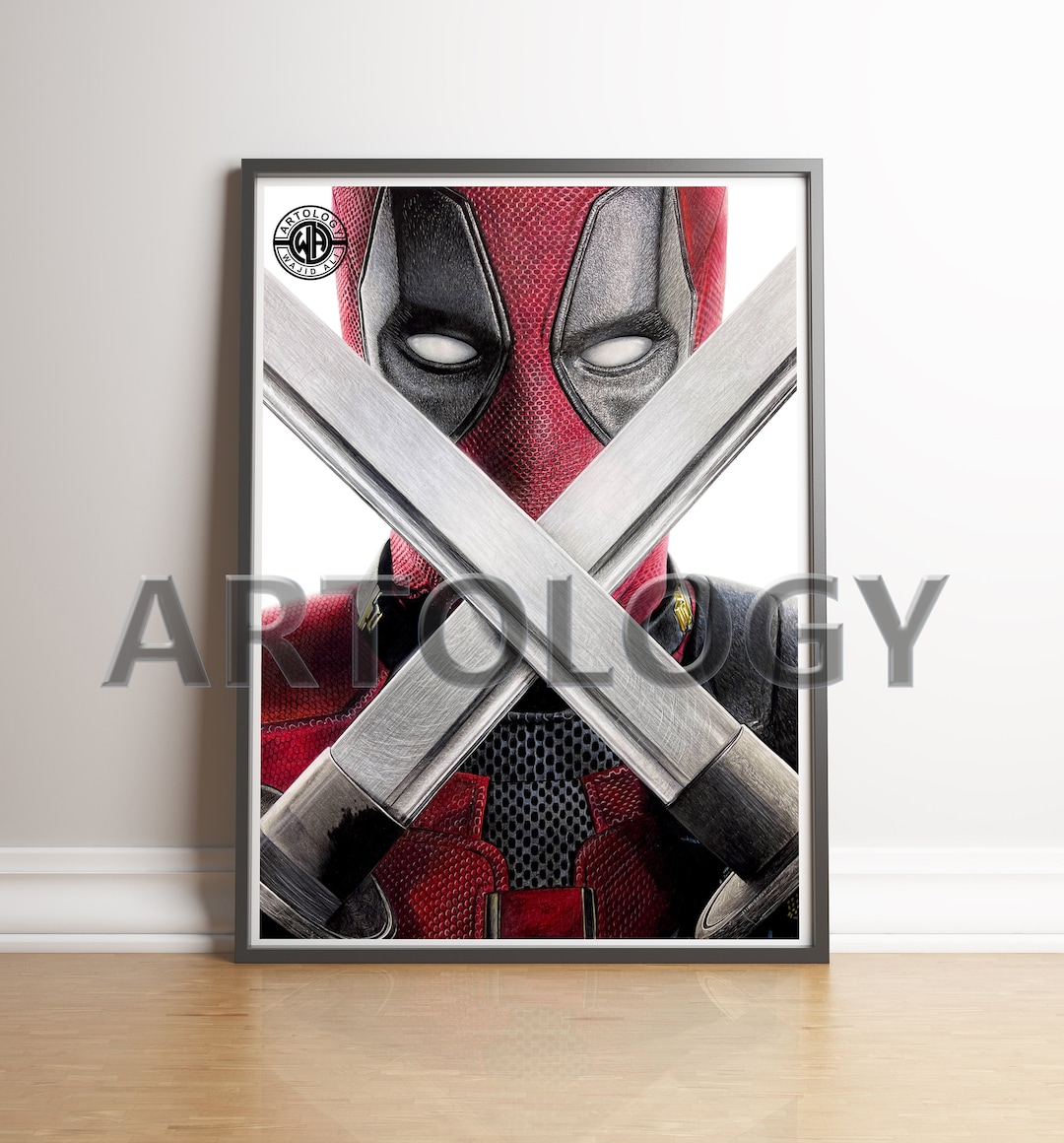 Deadpool Drawing – A4/A3 Giclée Art Print | Deadpool & Wolverine Fan ...