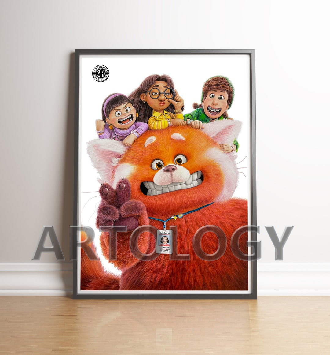 Turning Red Drawing – A4/A3 Giclée Print | Pixar Artwork by Artology - Etsy