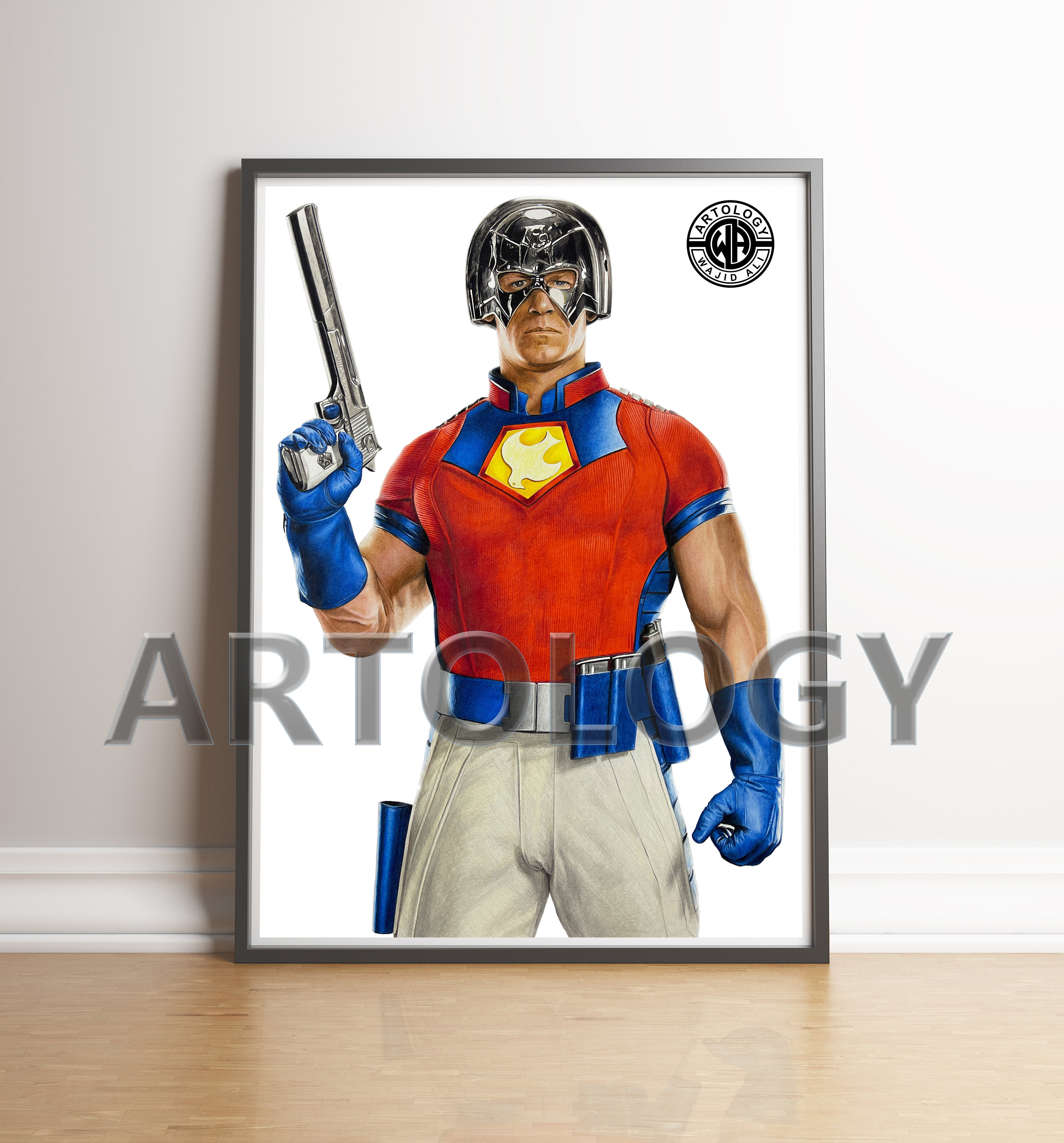 Peacemaker Drawing john Cena Artwork A4/A3 Giclee Print Artology - Etsy