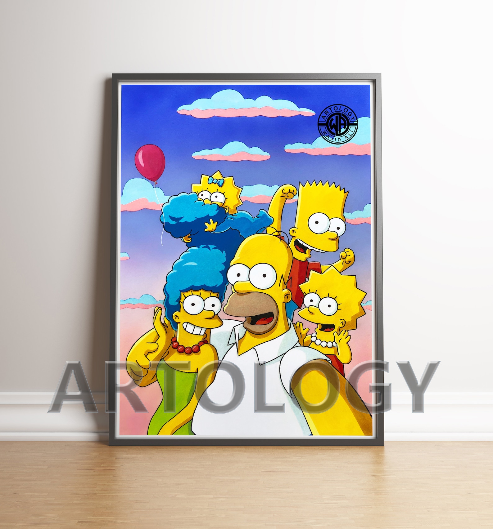 The Simpsons Family Portrait Artwork A4/A3 Giclée Print Artology - Etsy