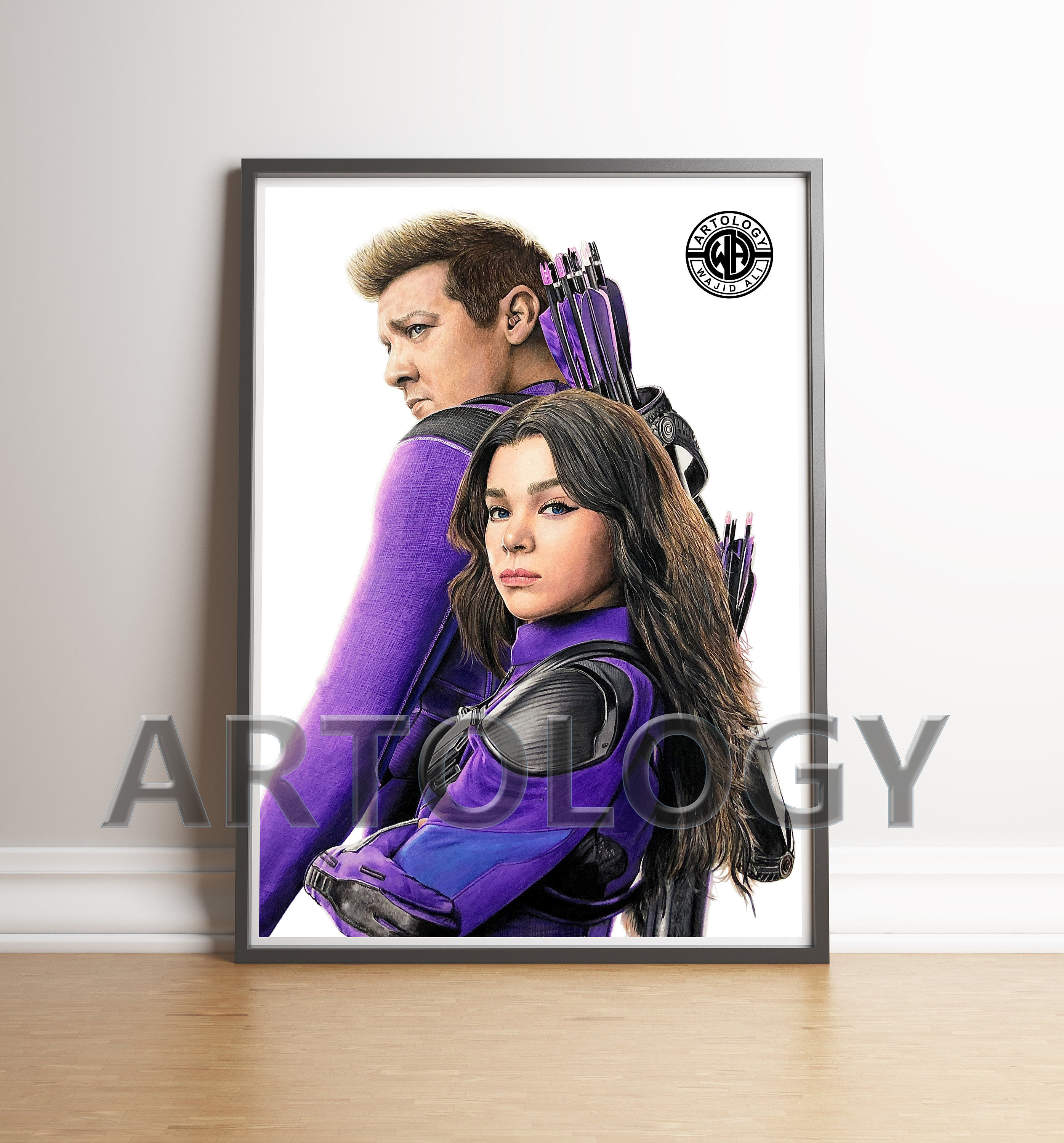 Hawkeye & Kate Bishop Drawing Print A4/A3 Artology - Etsy