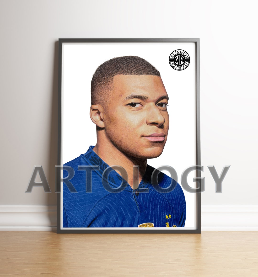 Kylian Mbappé Drawing – A4/A3 Giclée Print | Football Artwork by ...