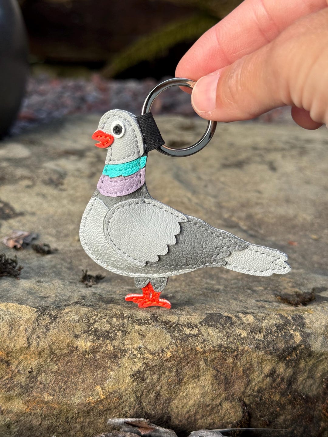 Lovely Pigeon Bird Cute| Cute Keychain | Bag Charm| Columba Livia ...