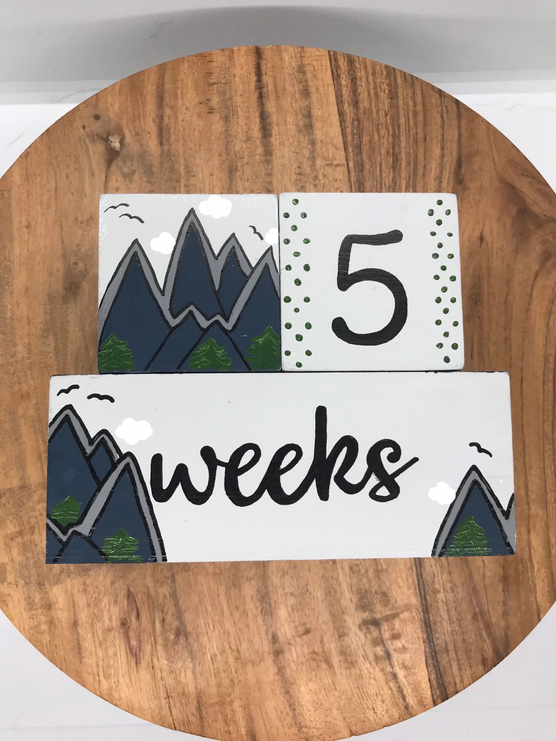 Milestone Blocks, Baby Boy Milestone Blocks, Mountain Milestone Blocks ...