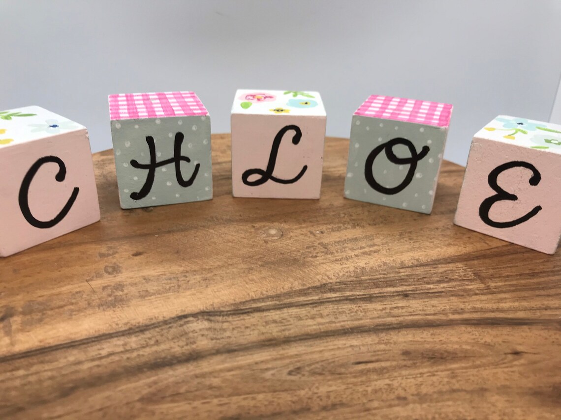 Wood baby blocks name baby blocks new mom gift baby shower | Etsy