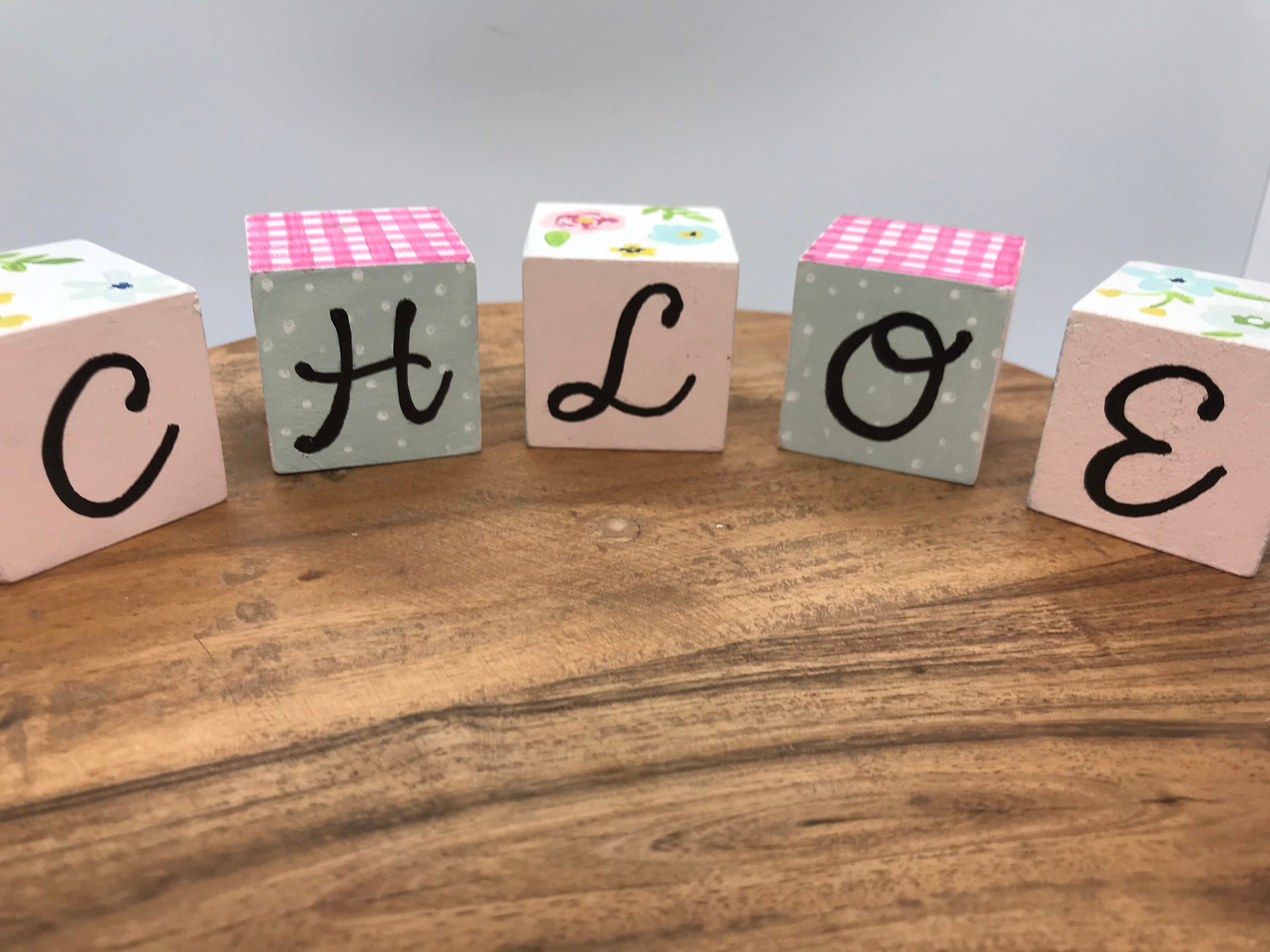 Wood baby blocks name baby blocks new mom gift baby shower | Etsy