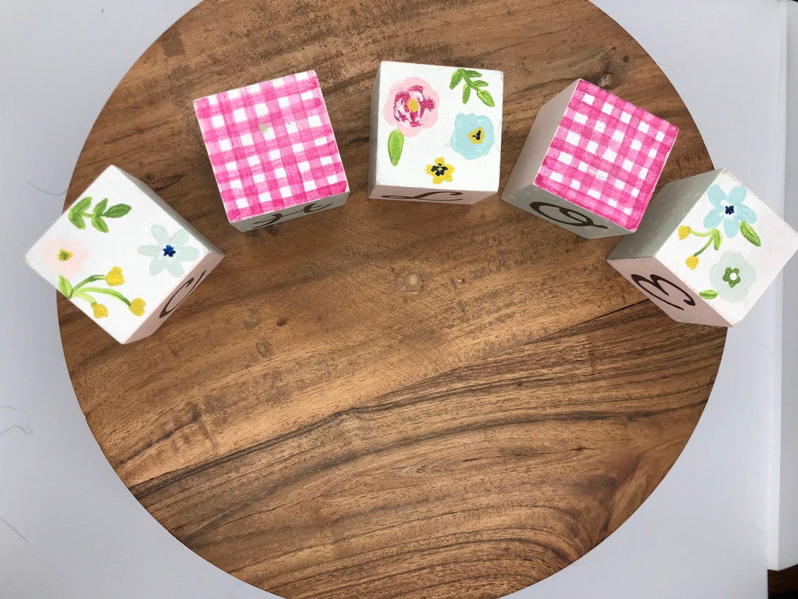 Wood baby blocks name baby blocks new mom gift baby shower | Etsy