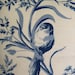 French General Aviary Toile Bird Blue Indigo Ivory Throw Pillow Cover ...