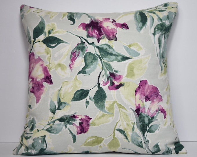 Kelly Ripa Purple and Green Glorious Garden Heather Floral | Etsy