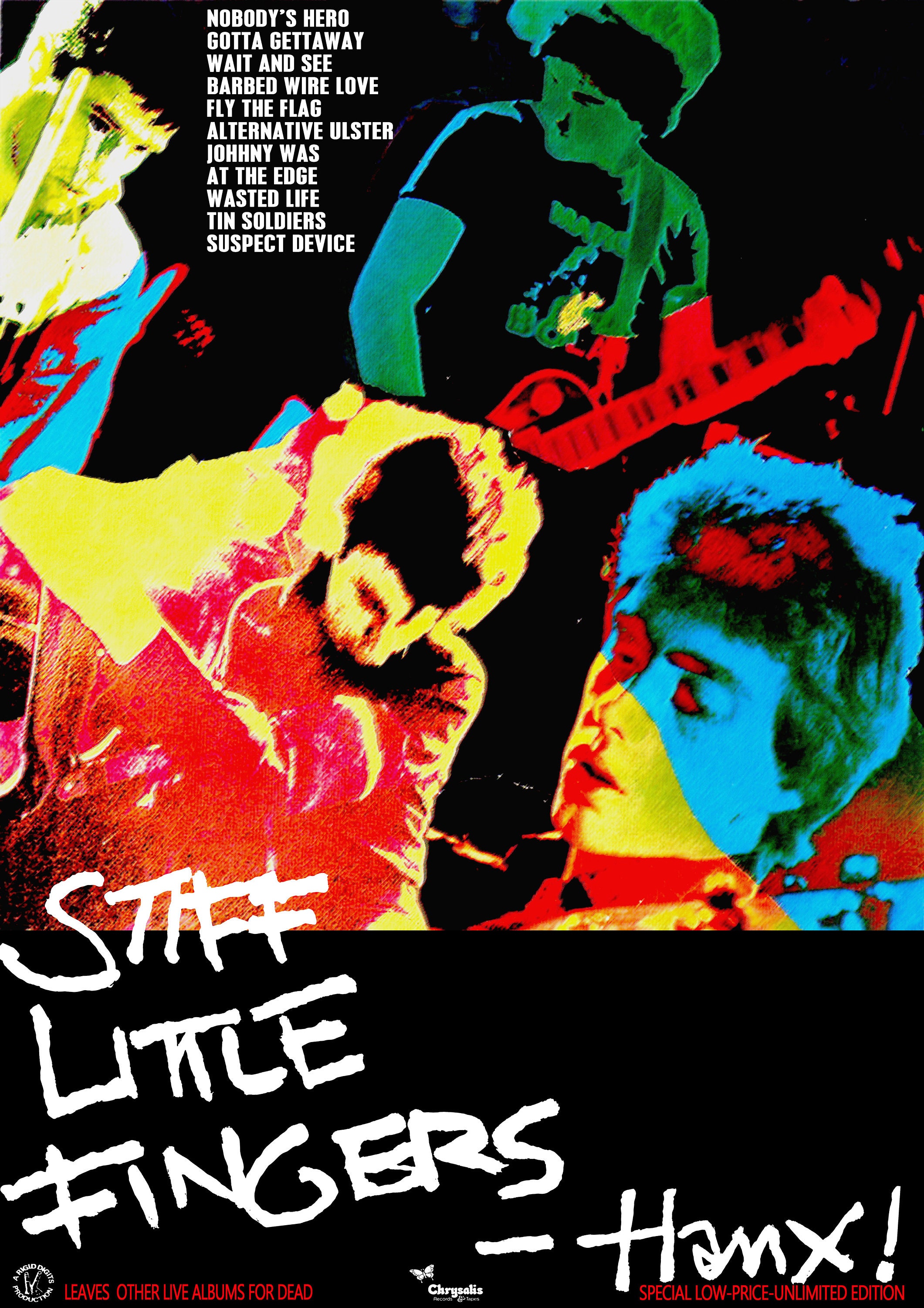 Reproduction Alternate Stiff Little Fingers Hanx | Etsy