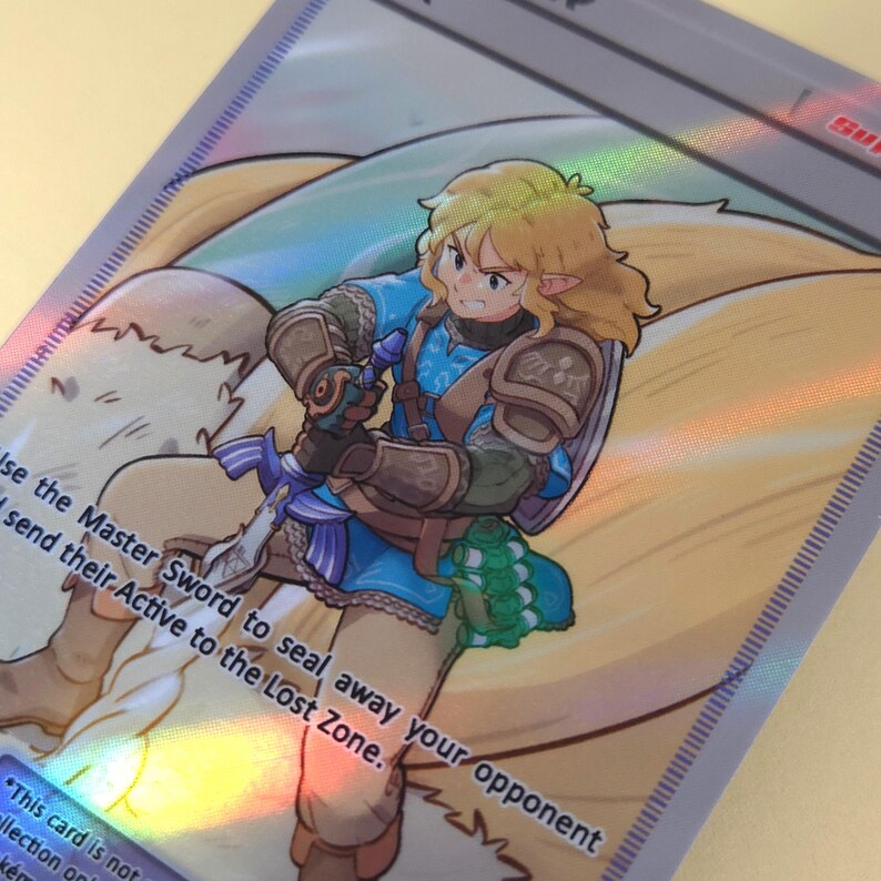 Link Full Art Trainer - Custom Pokemon Card, Zelda, the Legend of Zelda ...