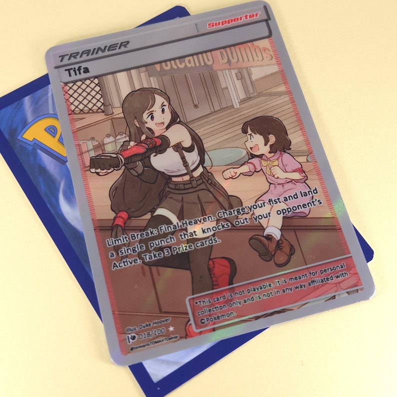Tifa Lockhart Full Art Trainer - Custom Pokemon Card, Final Fantasy VII ...