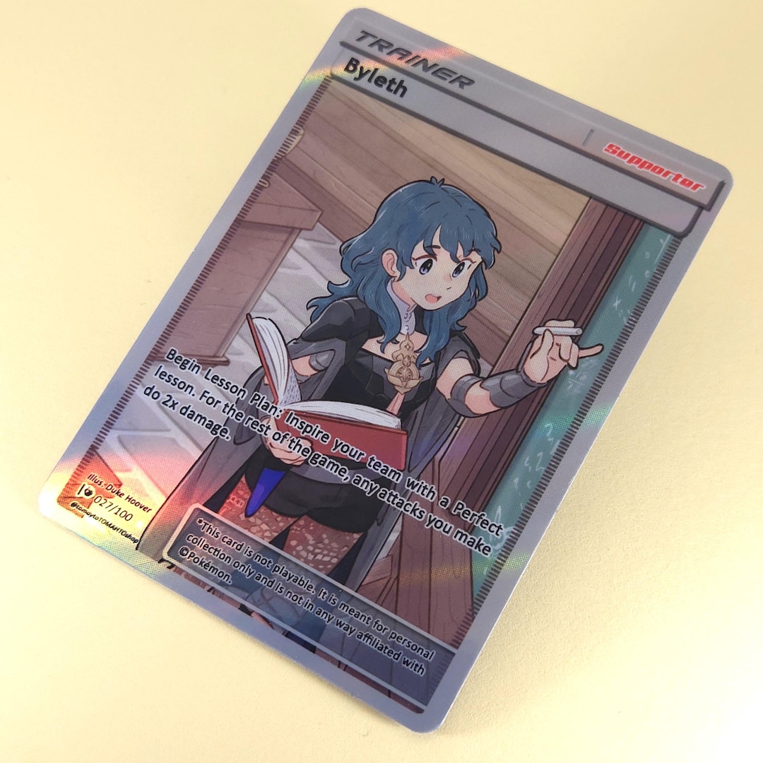 Byleth Full Art Trainer - Custom Pokemon Card, Edelgard Von Hresvelg ...
