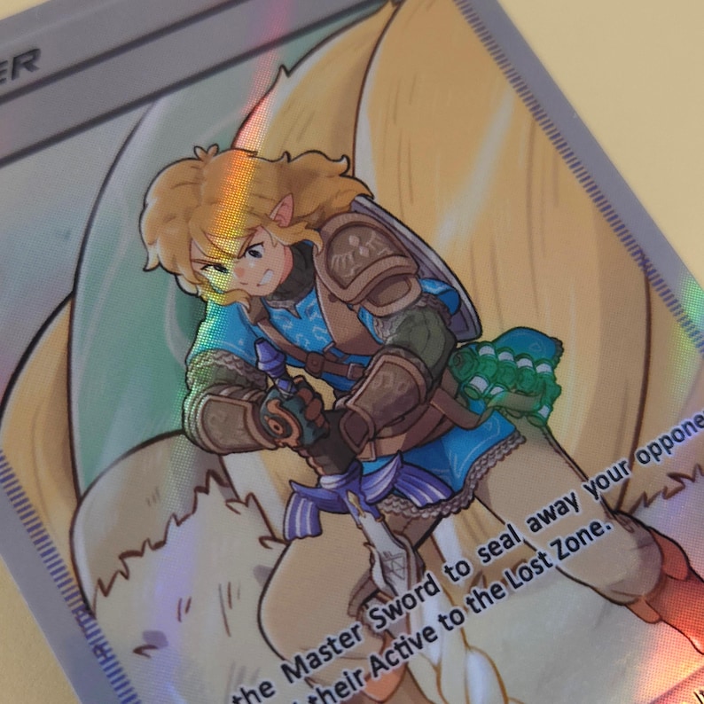 Link Full Art Trainer - Custom Pokemon Card, Zelda, the Legend of Zelda ...