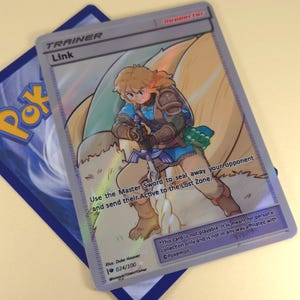 Link Full Art Trainer - Custom Pokemon Card, Zelda, the Legend of Zelda ...