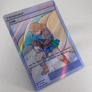 Link Full Art Trainer Custom Pokemon Card, Zelda, the Legend of Zelda ...