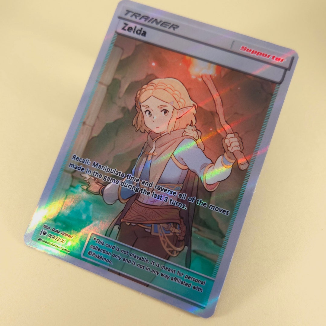 Zelda Full Art Trainer Custom Pokemon Card, Princess Zelda, the Legend ...