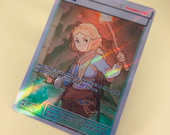 Link Full Art Trainer Custom Pokemon Card, Zelda, the Legend of Zelda ...