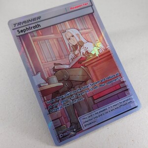 Sephiroth Full Art Trainer Custom Pokemon Card, Final Fantasy VII - Etsy