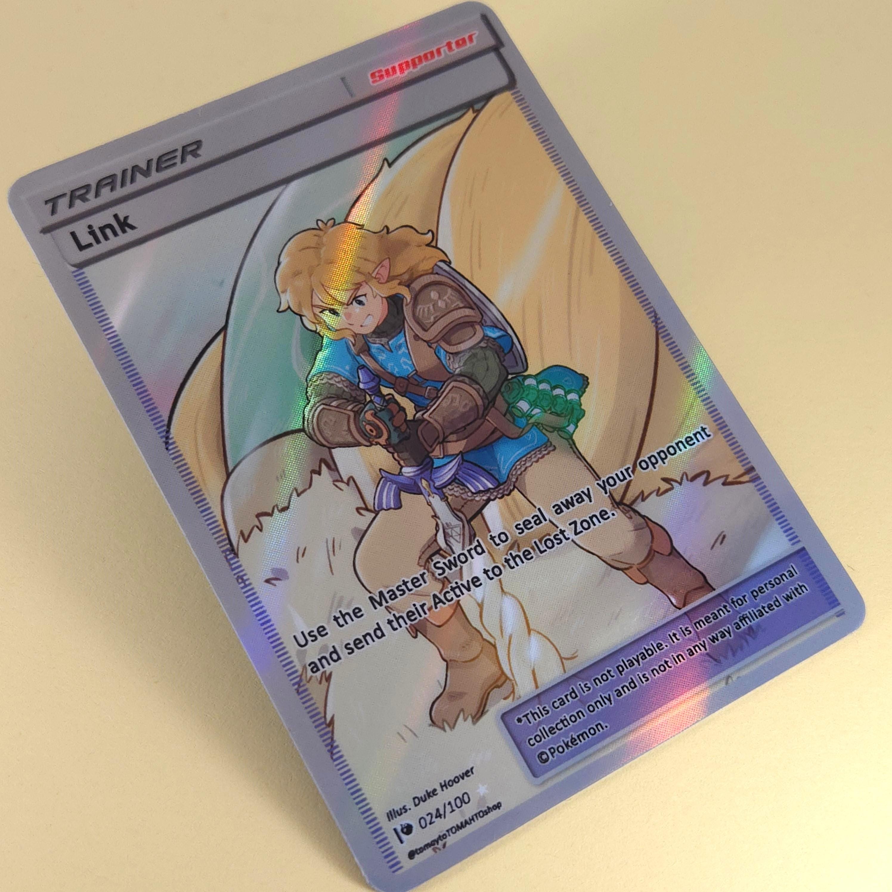 Link Full Art Trainer - Custom Pokemon Card, Zelda, the Legend of Zelda ...