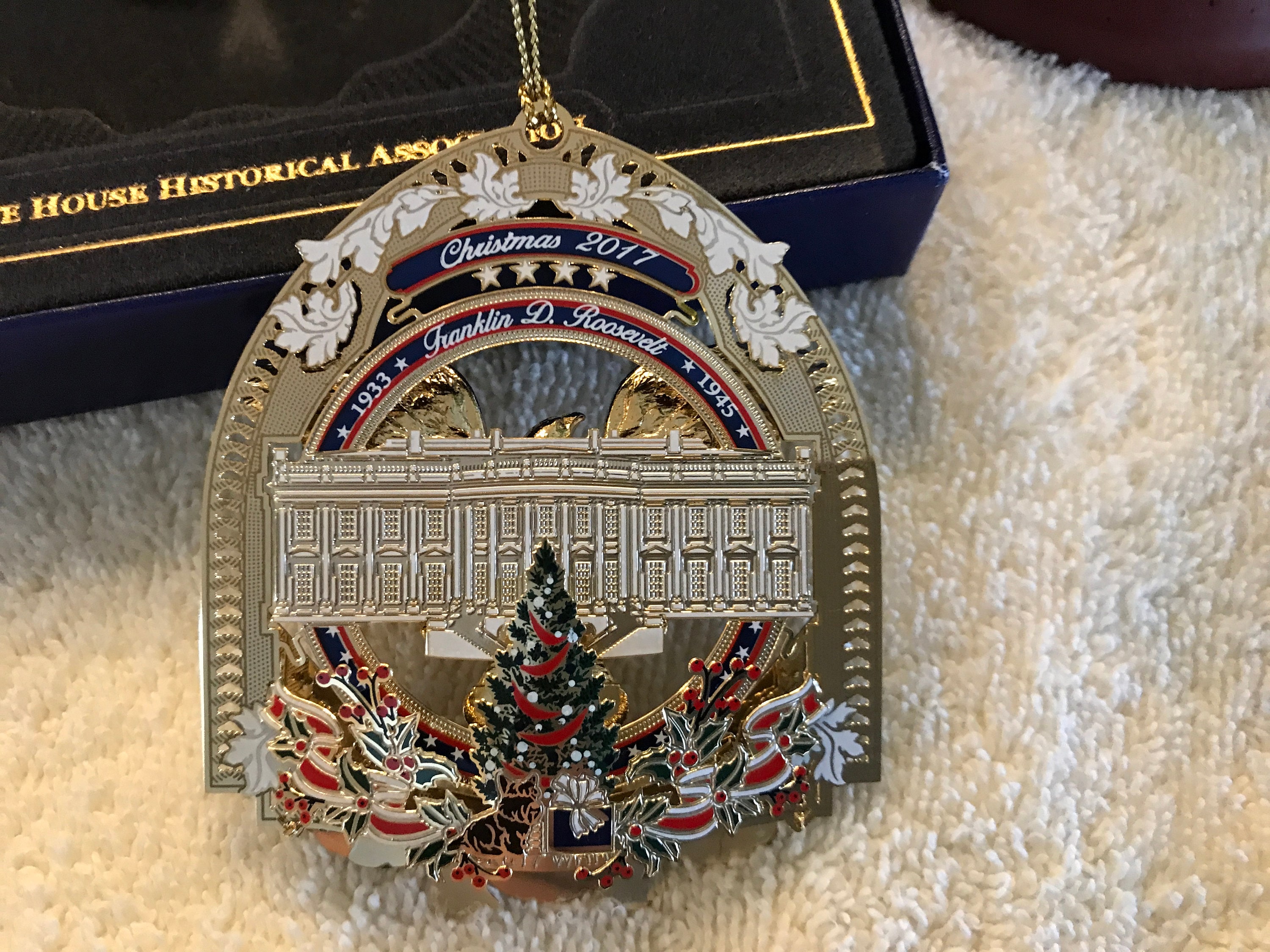 2017 White House Christmas Ornament F.d.roosevelt - Etsy