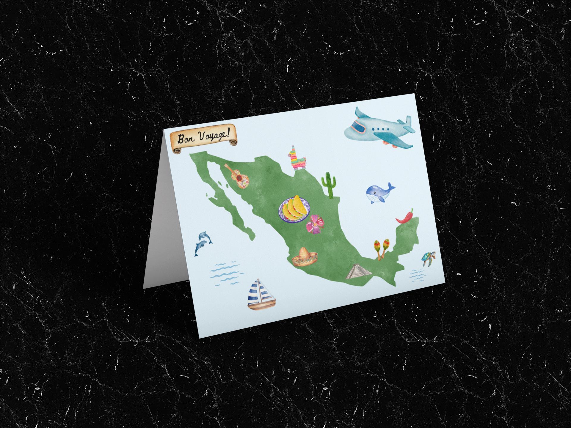 Mexico Printable Card, Moving to Mexico Card, New Adventures Card ...