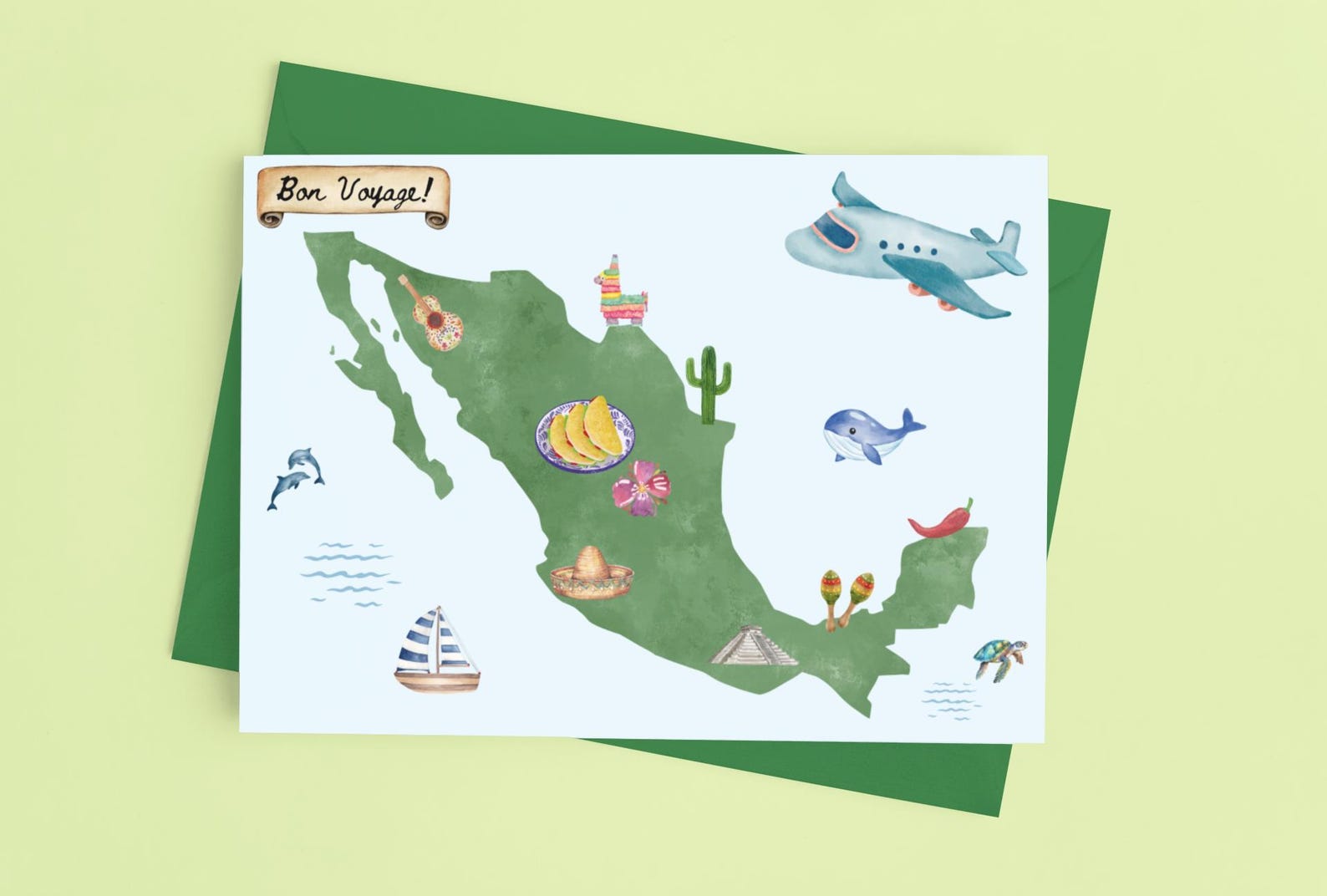 Mexico Printable Card, Moving to Mexico Card, New Adventures Card ...