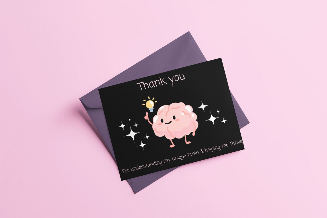 Best Teacher Therapist Thank You Card Printable, Teacher Appreciation ...