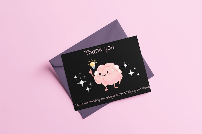 Best Teacher Therapist Thank You Card Printable, Teacher Appreciation ...