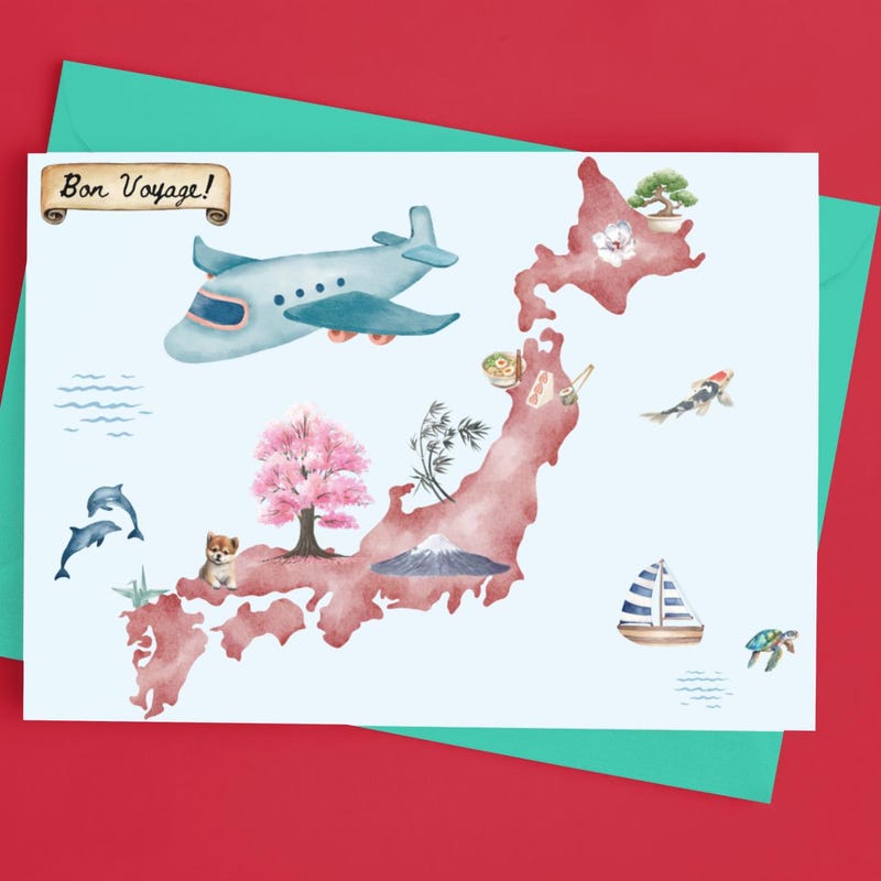 Japan Map for Nagasaki - Etsy