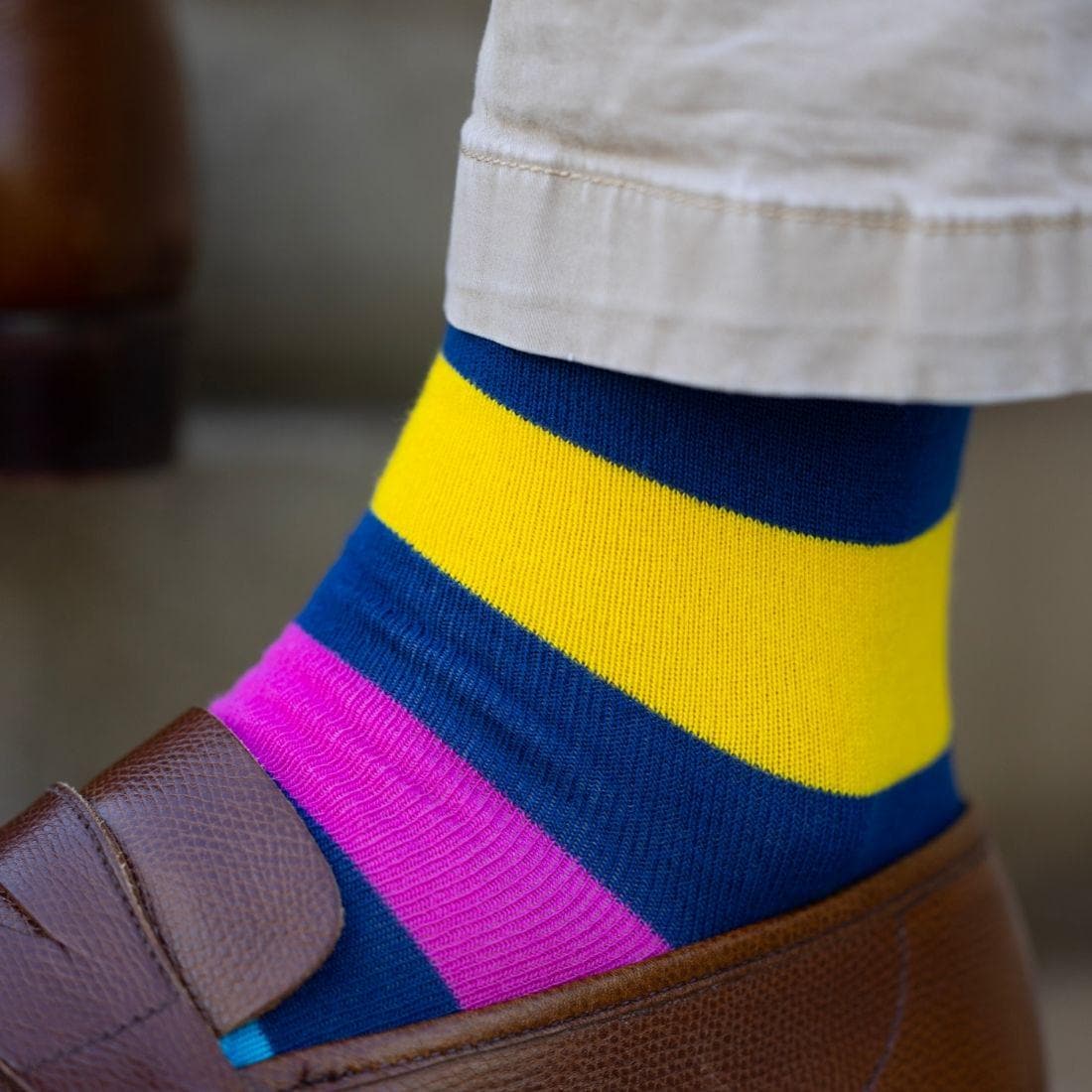 Neon Stripe Bamboo Socks - Etsy
