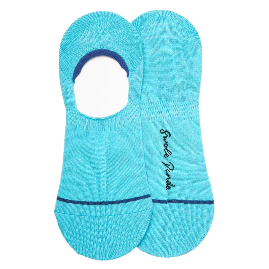 Neon Blue "no-show" Bamboo Socks - Etsy