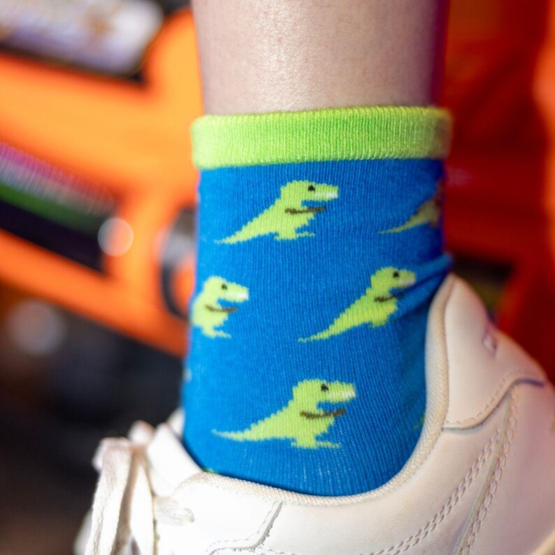 Children's T-rex Bamboo Socks - Etsy