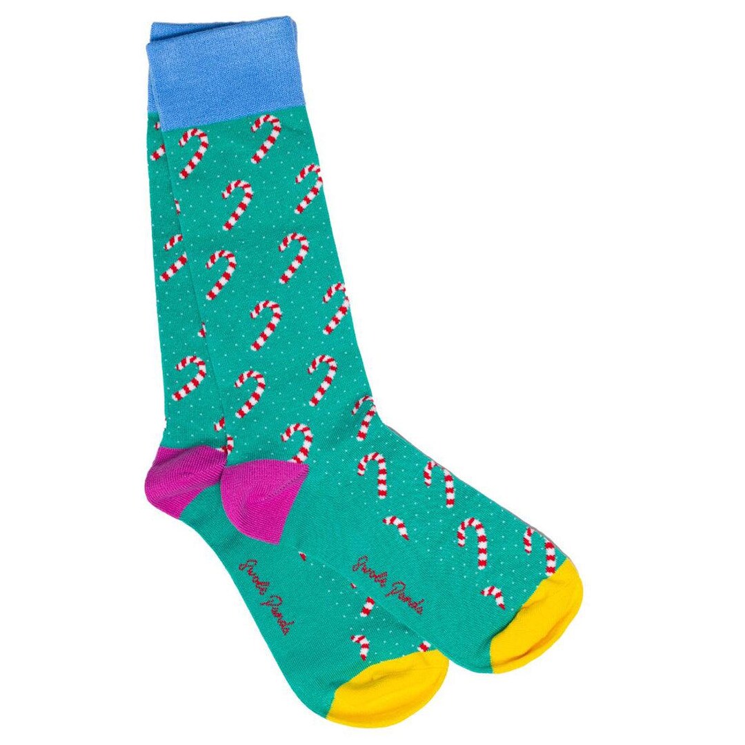 Candy Cane Bamboo Socks - Etsy