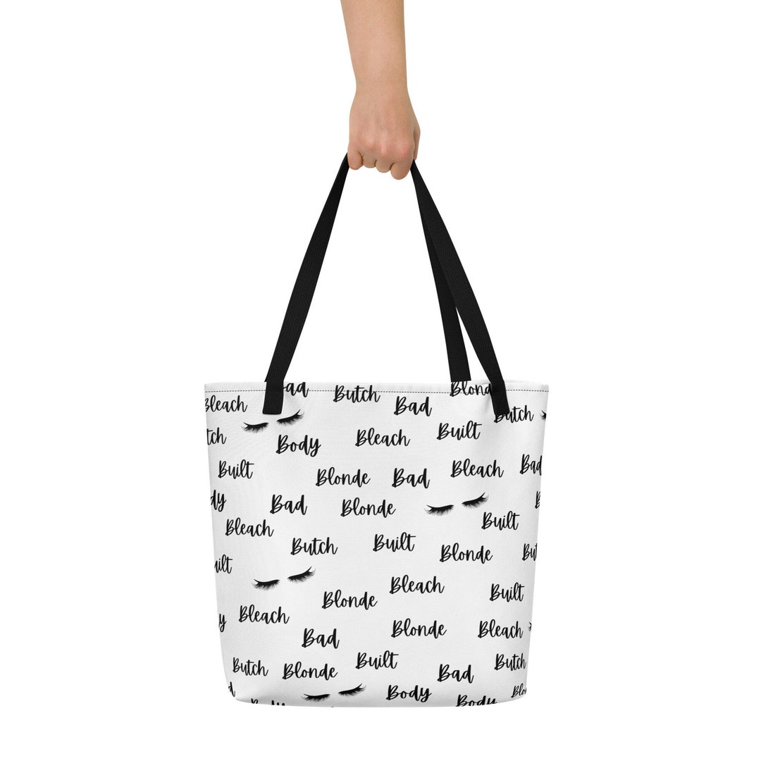 Bleach Blonde Bad Built Butch Body Jasmine Crockett Clapback Large Tote ...