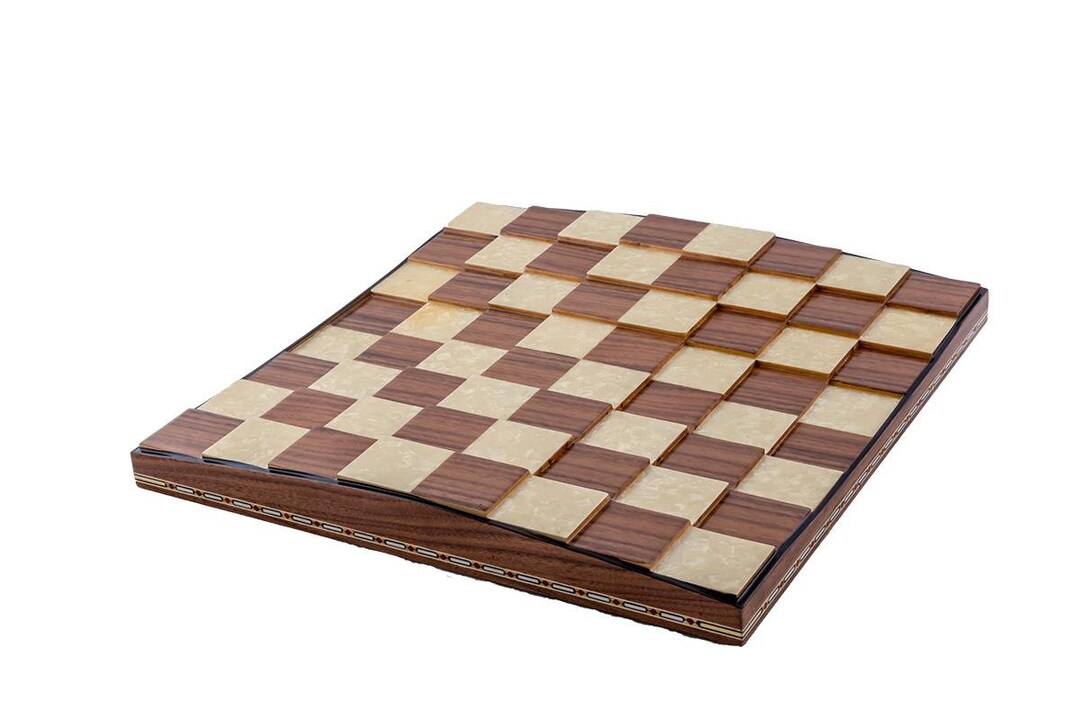 16.3 Inches Pyramid Chess Board Walnut - Etsy