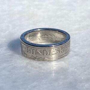 German Deutschemark Coin Ring - Etsy