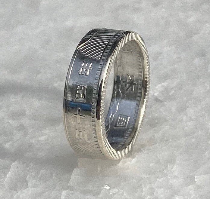 Japanese 100 Yen Silver Coin Ring - Etsy