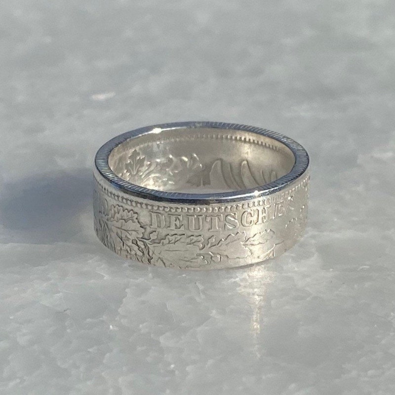 Silver German Mark Ring - Etsy