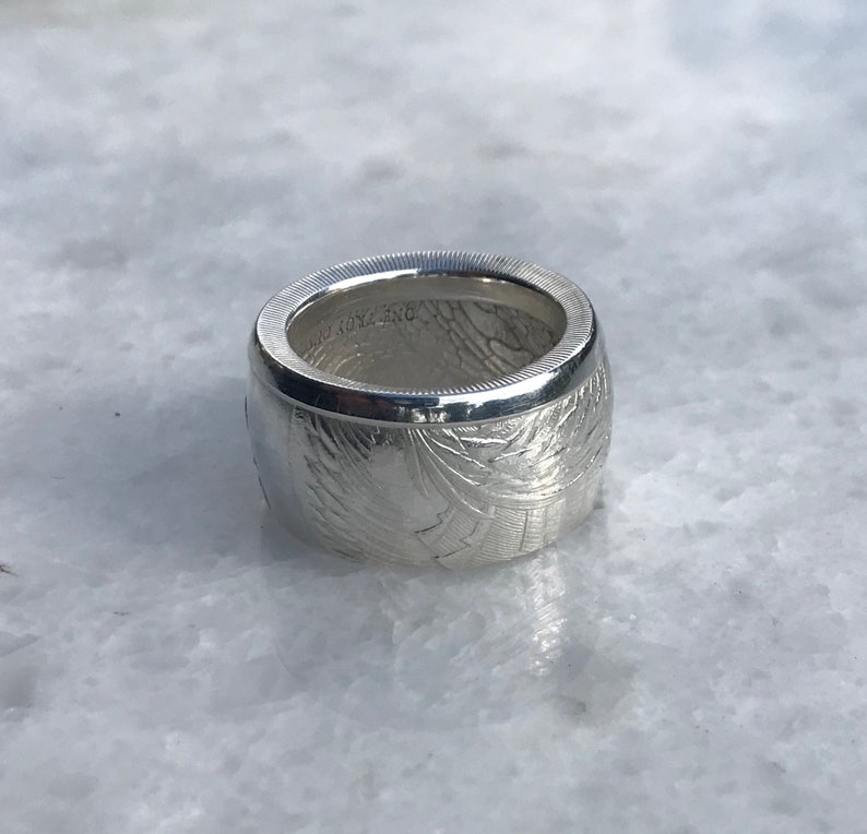 Aztec Dragon 999 Silver Ring - Etsy