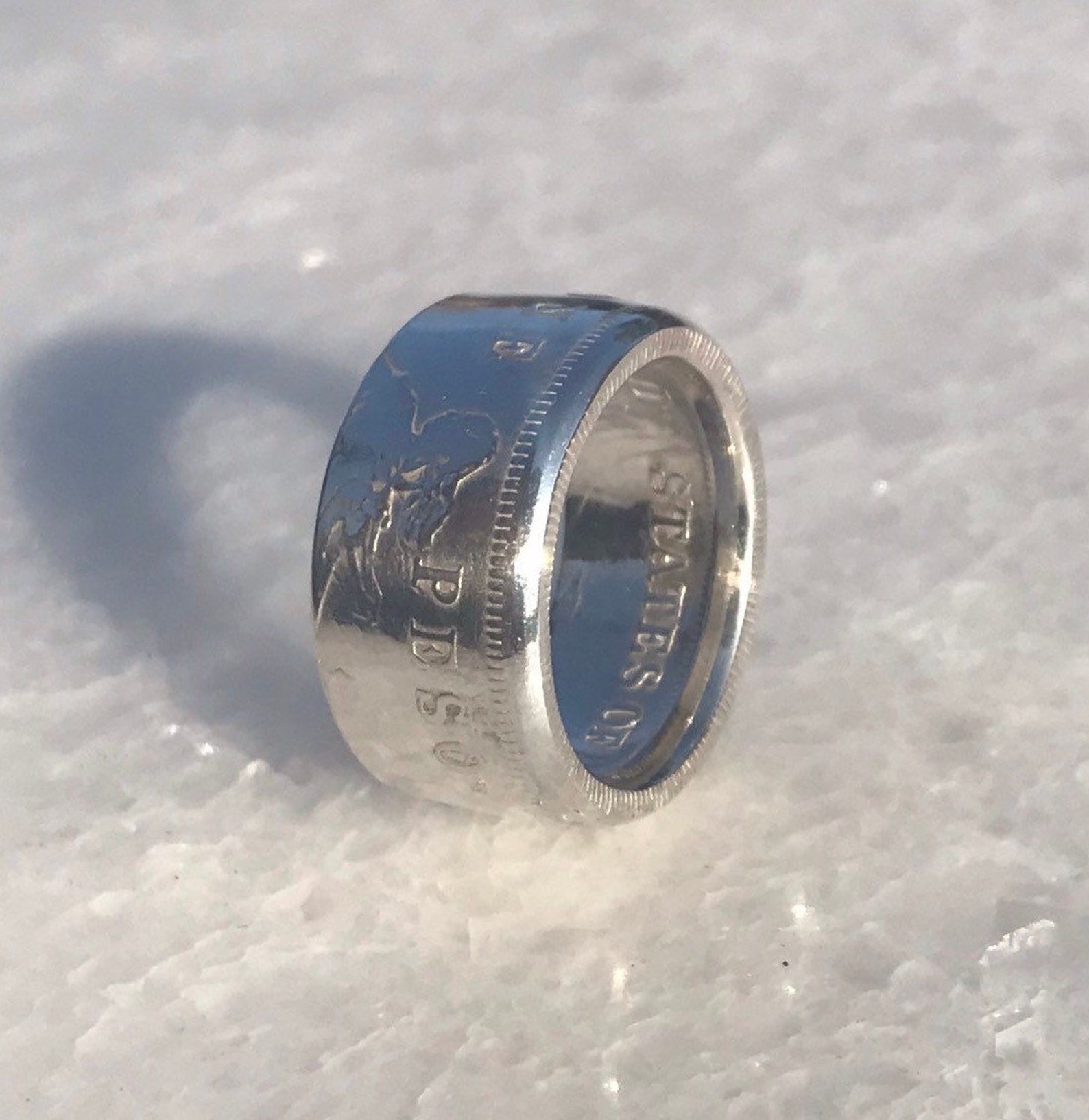 Philippines Peso Antique Silver Ring - Etsy