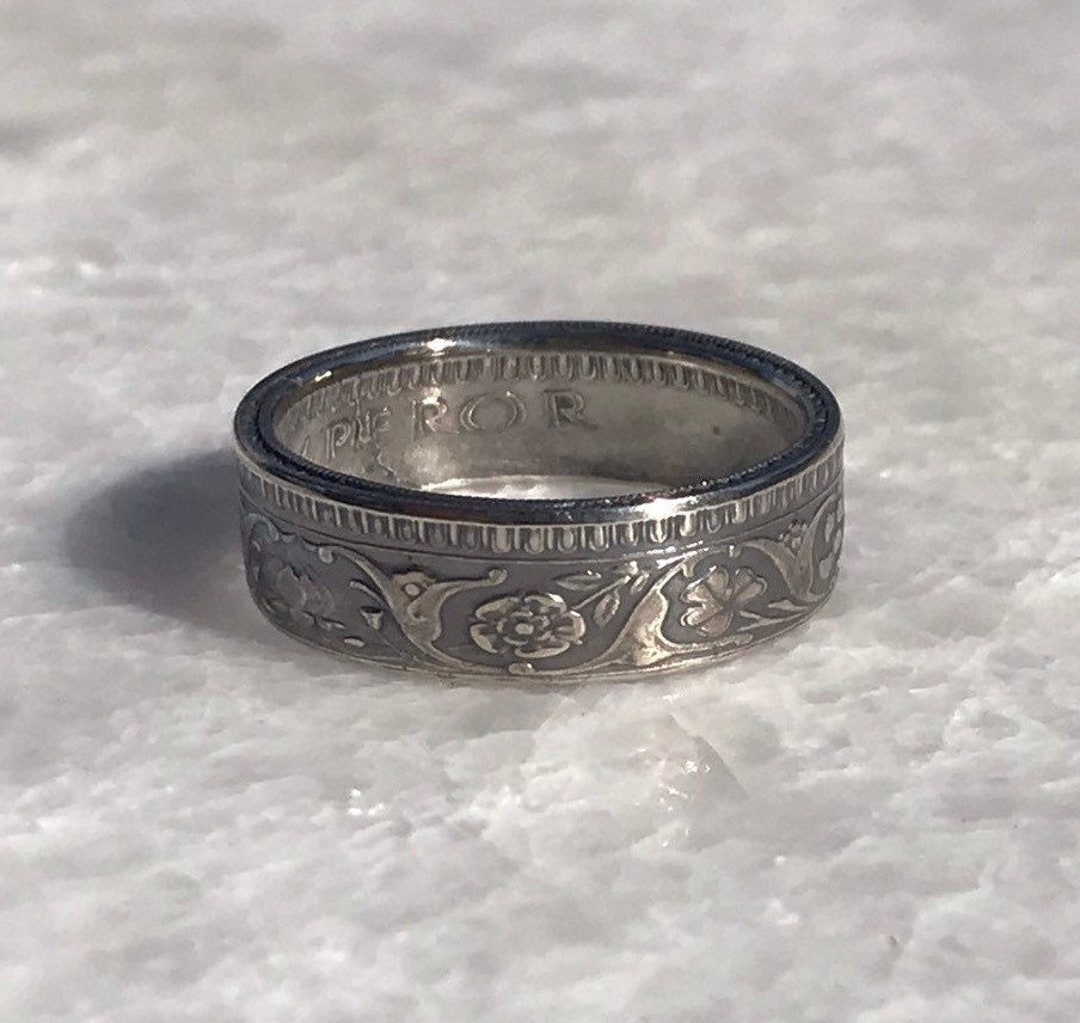 Indian Half Rupee Silver Coin Ring - Etsy
