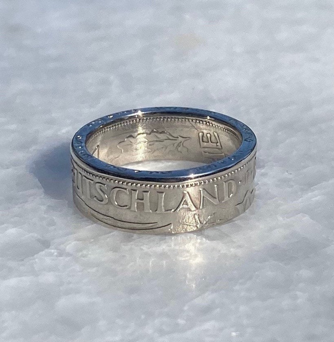 German Deutschemark Coin Ring | Etsy