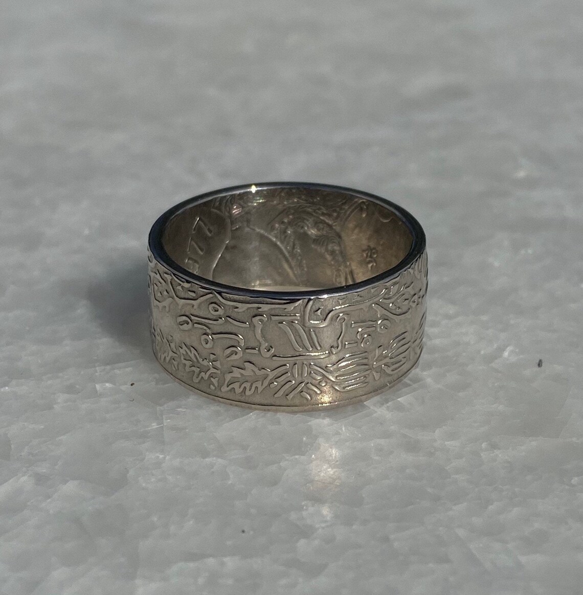 Mexican Cinco Pesos Coin Ring - Etsy