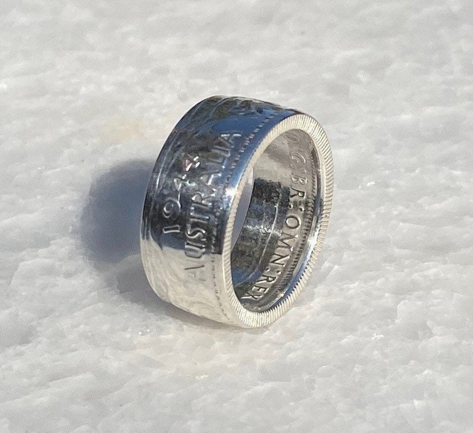 Australian Florin Sterling Silver Coin Ring - Etsy