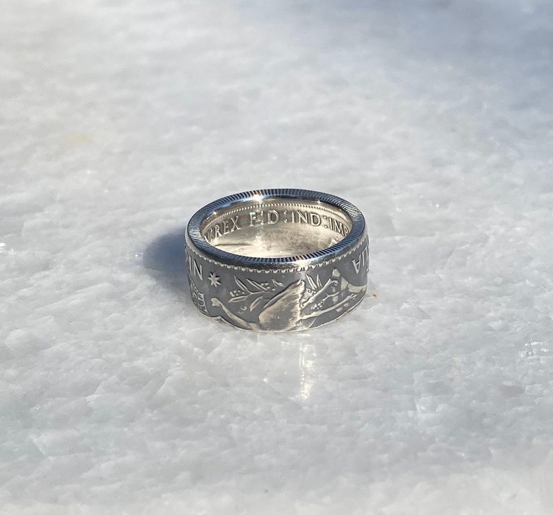 Australian Florin sterling silver coin ring | Etsy