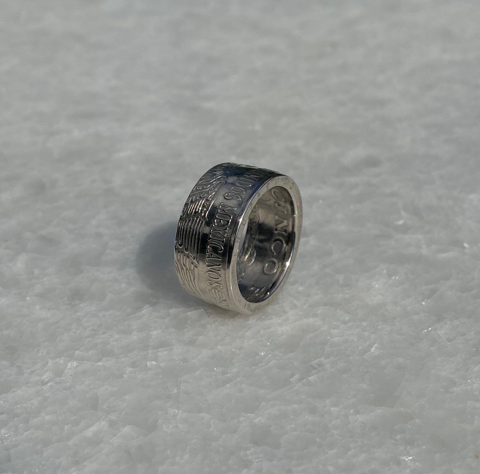 Mexican Cinco Pesos Coin Ring | Etsy